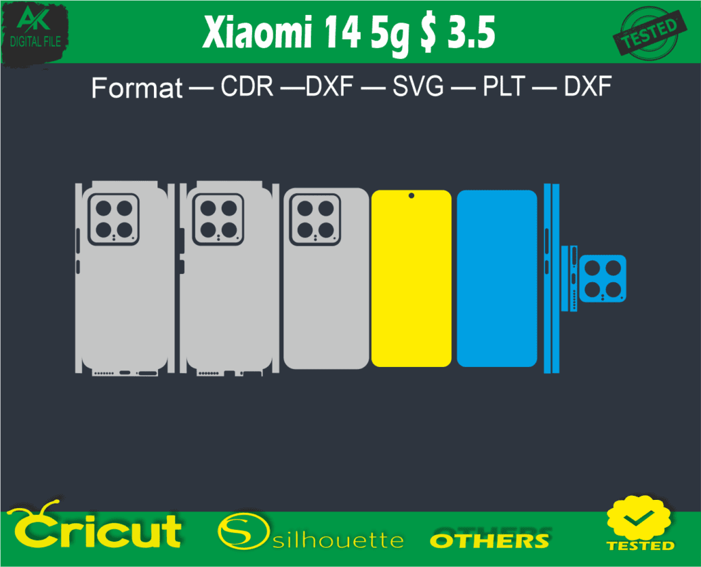 Xiaomi Redmi Note 13 4G Skin Vector Template Full Warp Free - 3.50